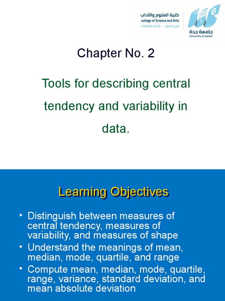 Chapter No.2 Describing Central Tendency and Variability | PDF | Mode ...