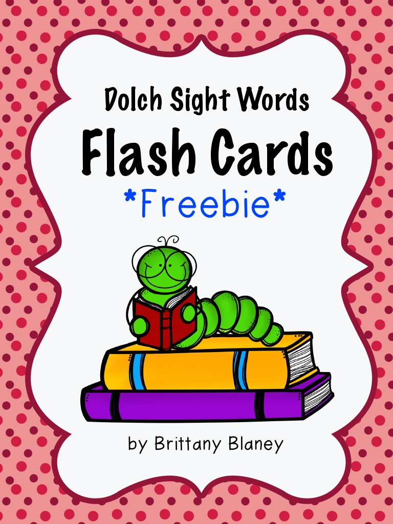 Dolch Sight Words: Flash Cards | PDF
