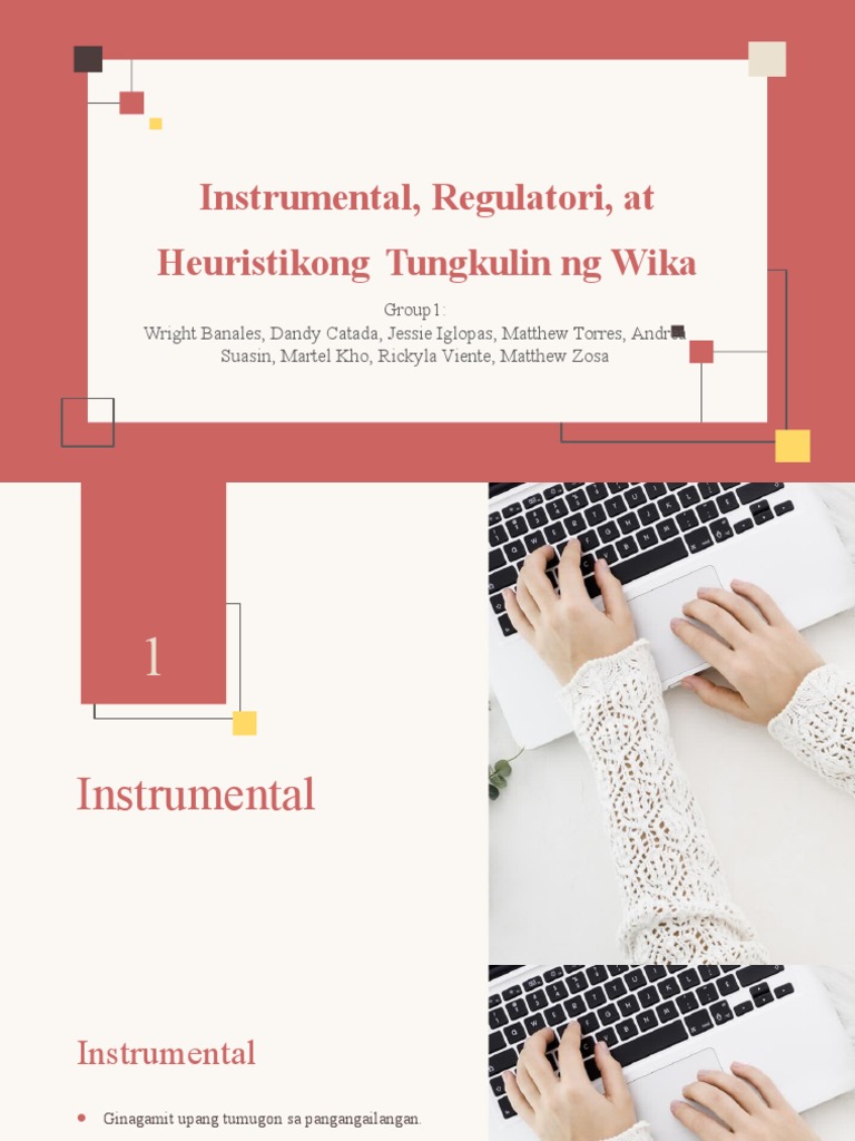 Instrumental, Regulatori, at Heuristiko | PDF