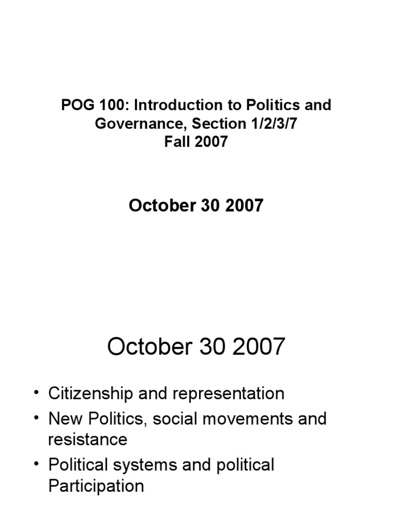 Citizenship and Political Participation | PDF | Citizenship | Social ...
