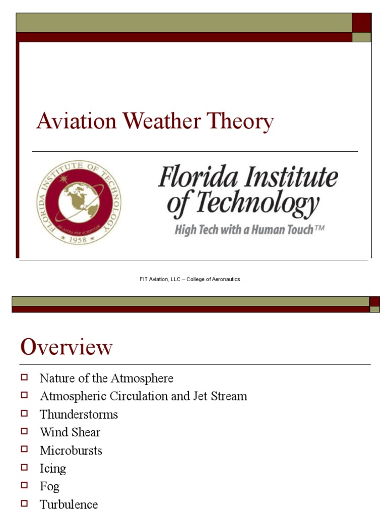 Aviation Weather Theory Powerpoint | PDF | Fog | Atmosphere Of Earth