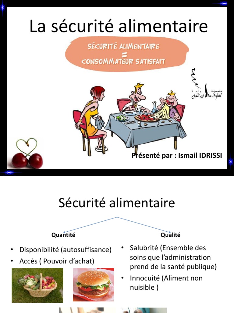 La sécurité alimentaire | Analyse des dangers et points critiques pour ...