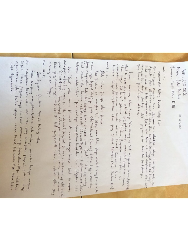 Jidan Maulana 2151009 Tugas PAI (14!10!2021) | PDF