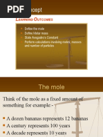 Mole Concept Formula Sheet | PDF