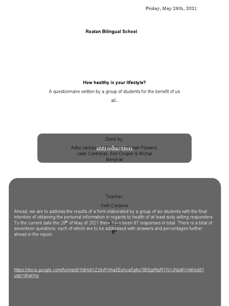 Roatan Bilingual School | PDF