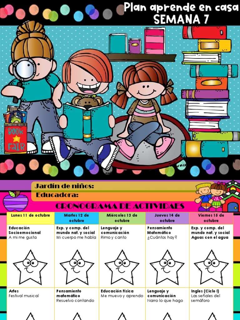 Plan Aprende en Casa Semana 7 | PDF | Juguetes | Aprendizaje
