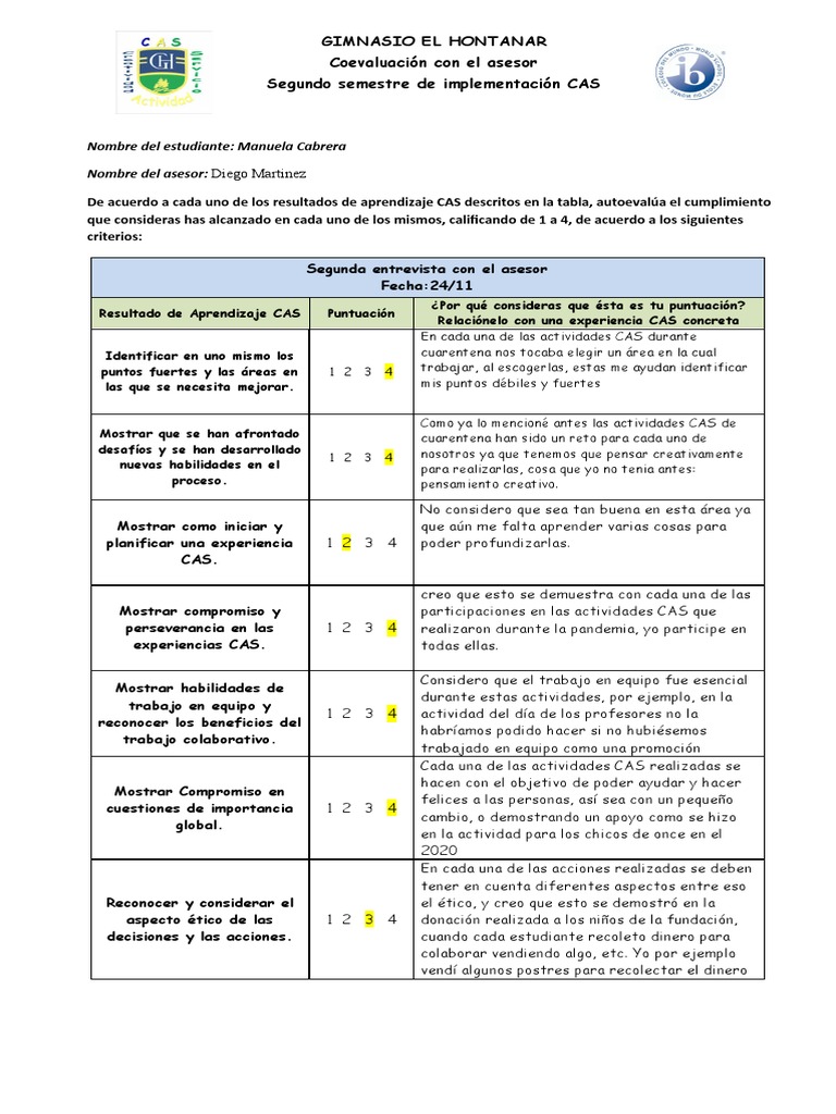 Segunda Entrevista Con El Asesor | PDF | Cognición