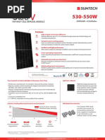 First Solar Series 7 TR1 Module Specs | PDF | Photovoltaics | Solar Panel