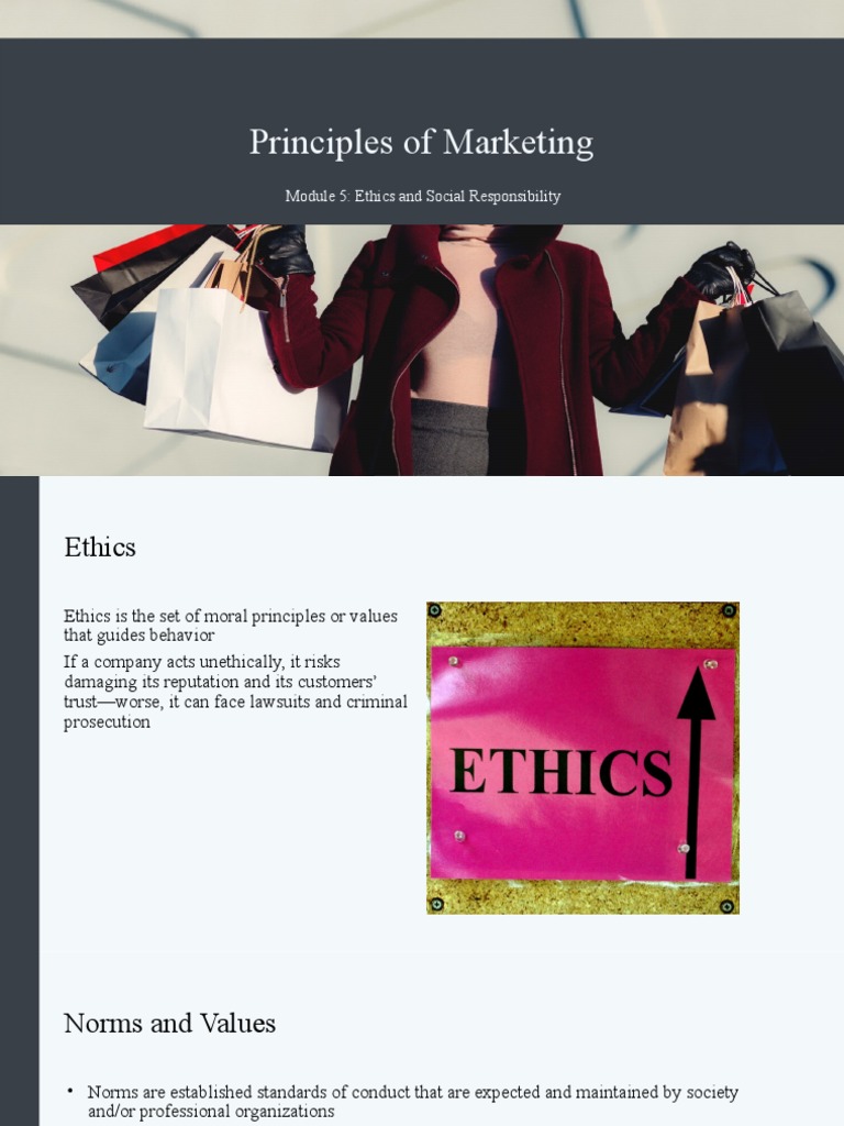 Principles of Marketing: Module 5: Ethics and Social Responsibility ...