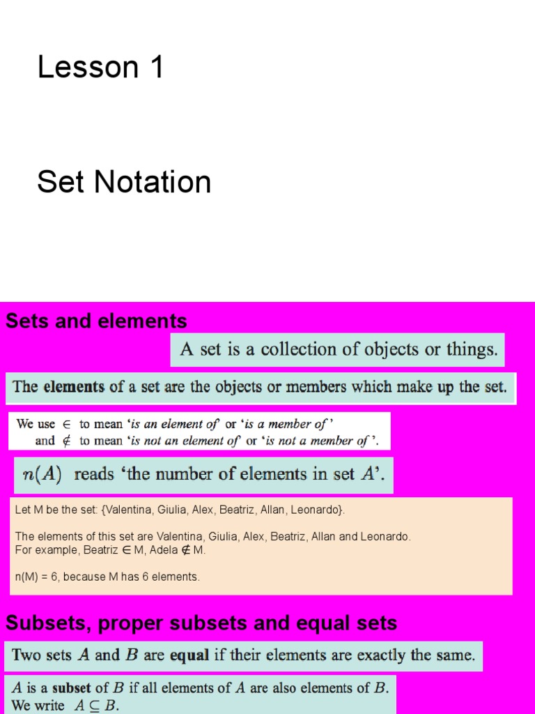 Set Notation and Venn Diagrams | PDF | Numbers | Rational Number