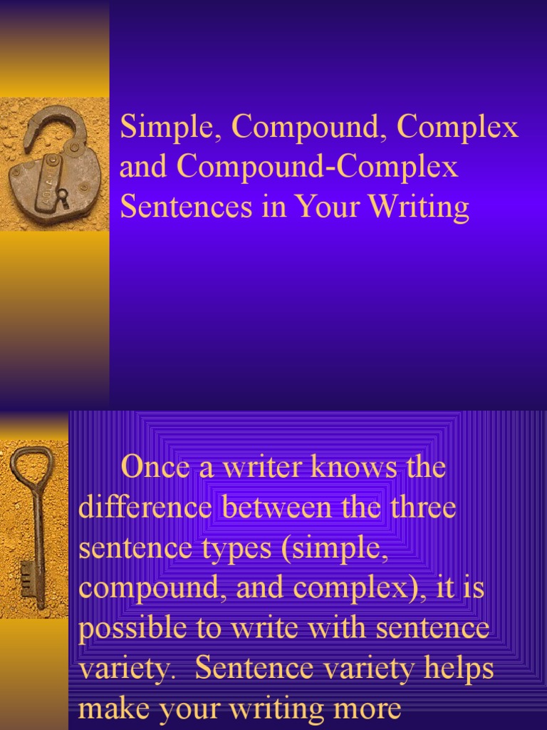 English: Simple, Compound & Complex Sentences | PDF | Sentence ...