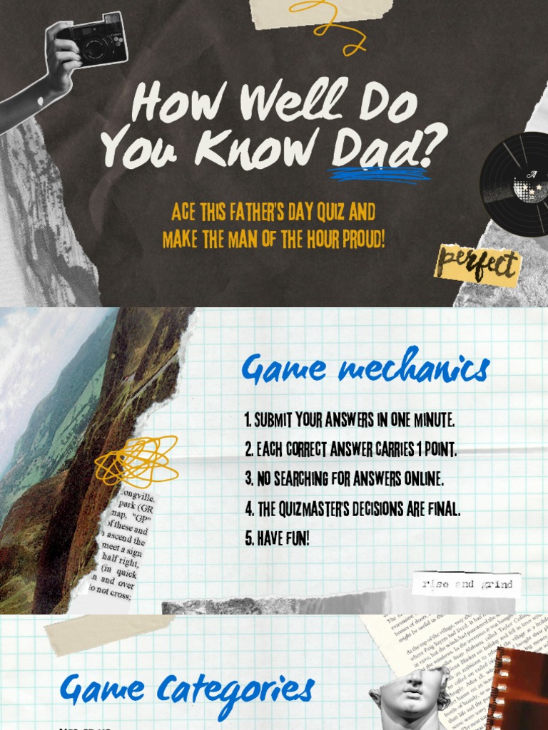 How Well Do You Know Dad?: Ace This Father's Day Quiz and Make The Man ...