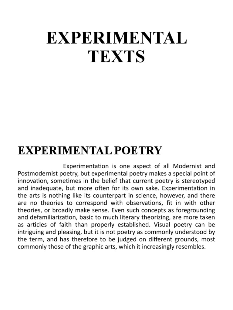 Ten Experimental Poetry Writing Techniques: An Exploration of Methods ...