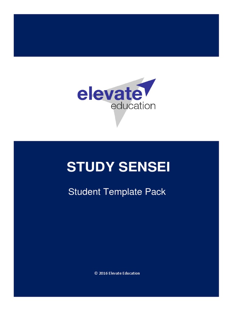 Study Sensei - Student Activity Pack | PDF | Memory | Test (Assessment)