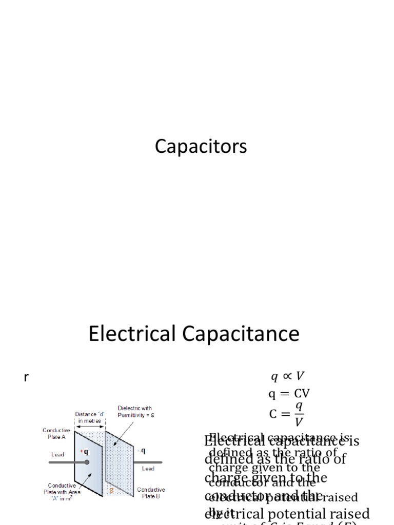 Capacitors | PDF | Science & Mathematics