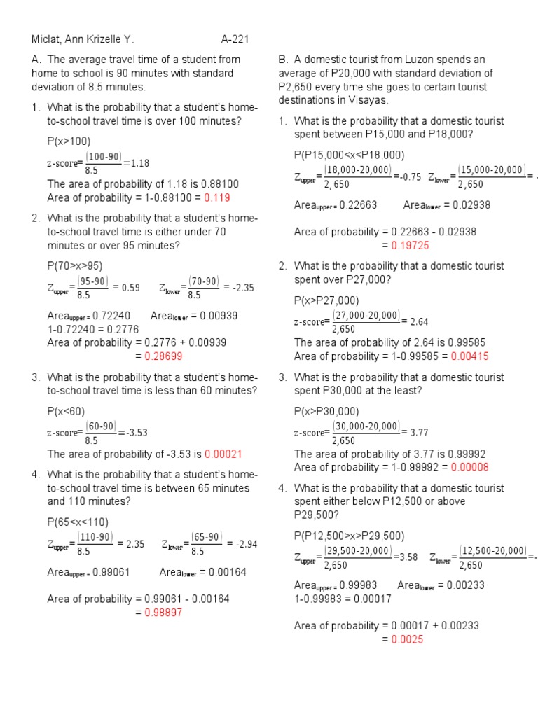 Statcal - Miclat - Module 3 Assignment | PDF | Mathematics