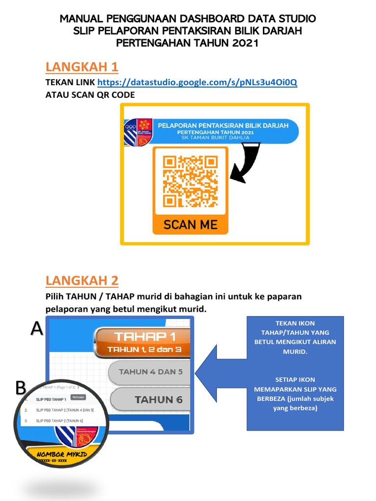 Manual Penggunaan Dashboard Data Studio SKTBD | PDF
