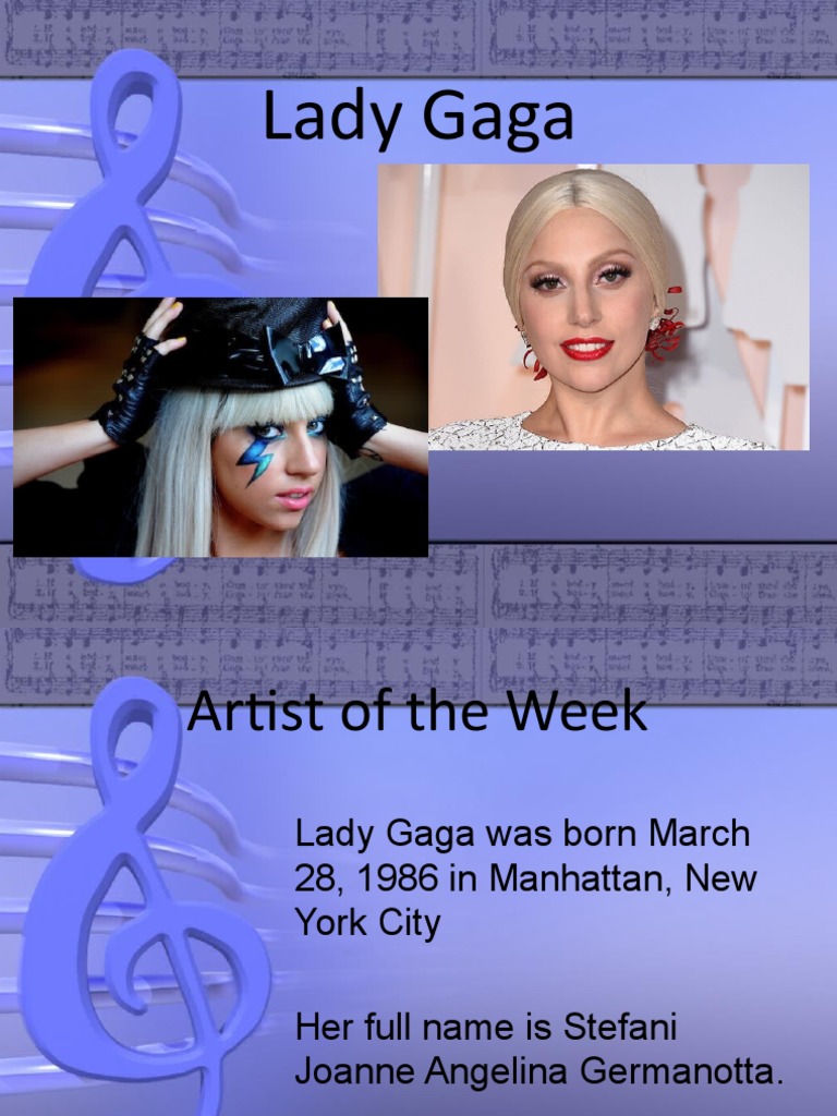 LADY GAGA Powerpoint 2020 | PDF | Lady Gaga | Recorded Music