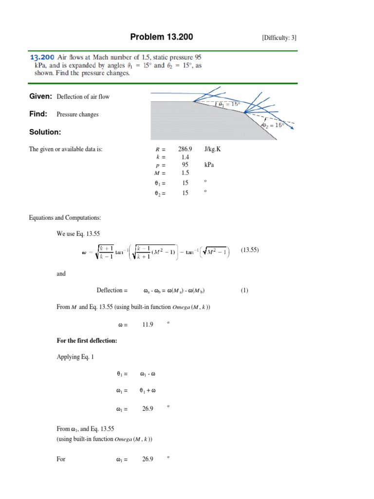 Problem 13.200: Given: Find: Solution | PDF | Applied Mathematics ...