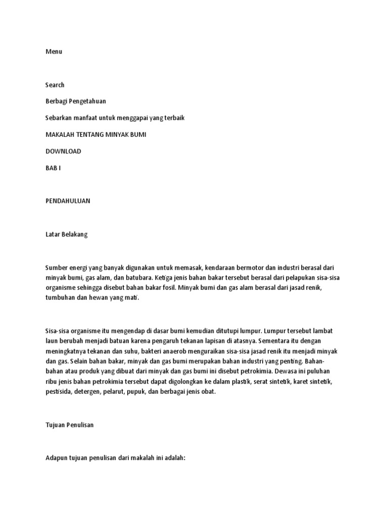 Minyak Bumi dan Petrokimia | PDF | Sains & Matematika
