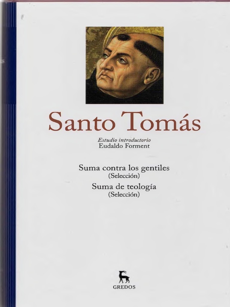 Gredos - Santo Tomas | PDF | Tomás de Aquino | Metafísica