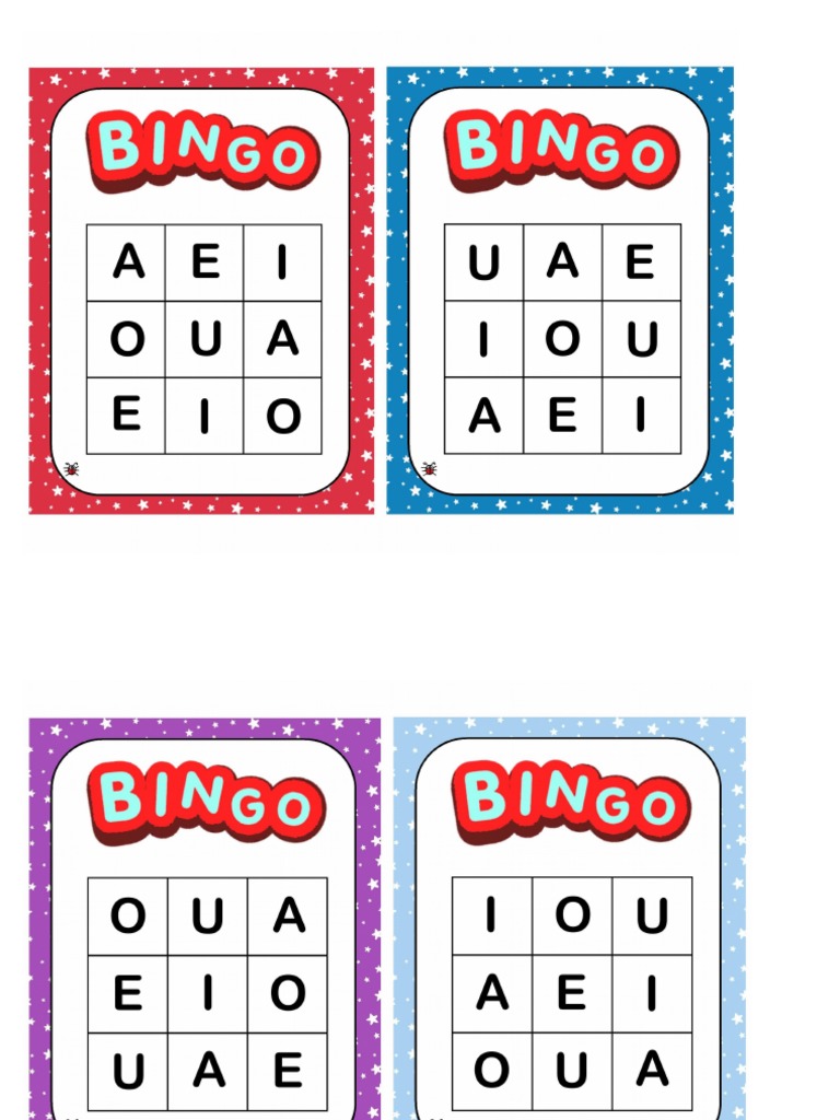 Bingo Vocales | PDF