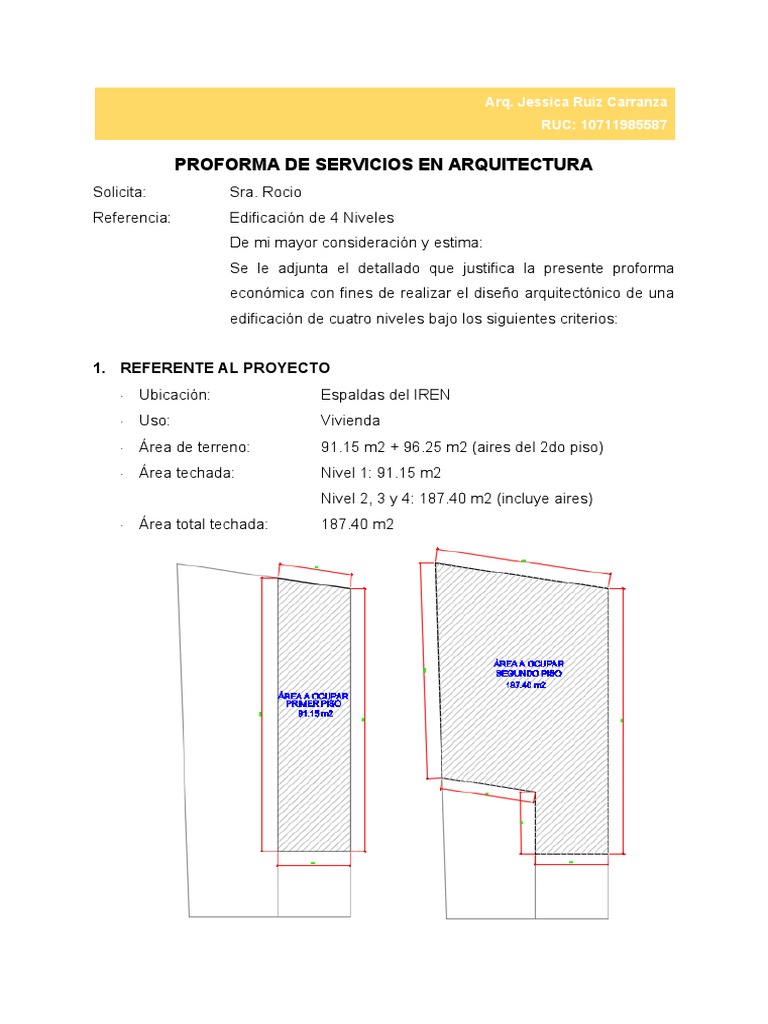 Modelo de Proforma de Instalaciones | PDF | Ingeniería | Diseño ...