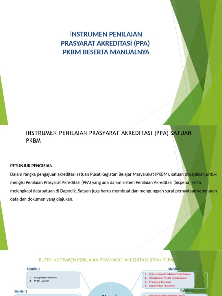 Paparan Instrumen Dan Manual PPA Satuan PKBM | PDF