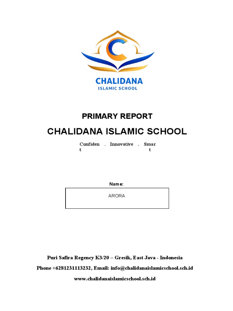 Primary Report Card Template Edited | PDF | Learning | Psychological ...
