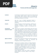 Glosario de seguros inglés-español | PDF | Reaseguro | Póliza de seguros