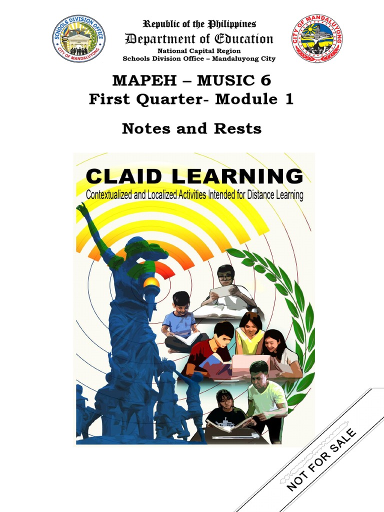 Mapeh - Music 6 First Quarter-Module 1 Notes and Rests | PDF | Silence ...