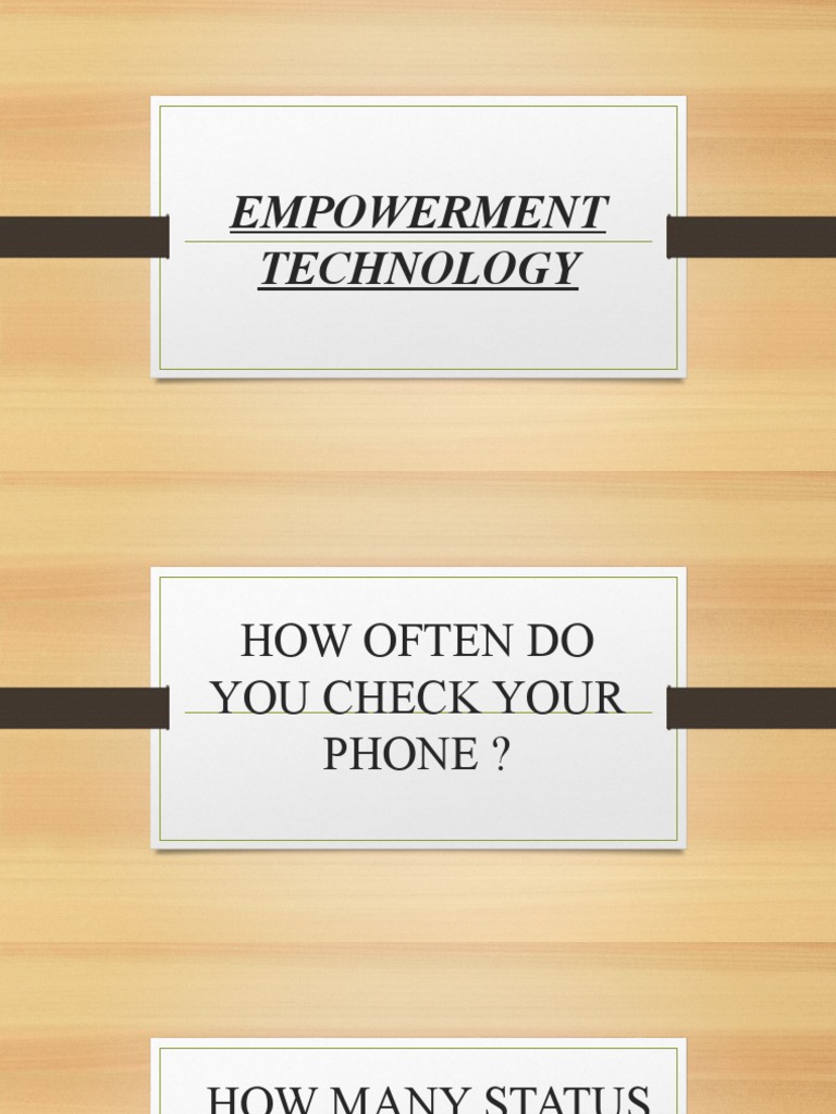 Grade 12 - EMPOWERMENT TECHNOLOGY | PDF