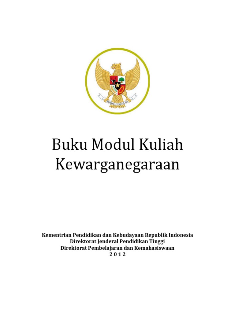 Buku Modul Kuliah Kewarganegaraan | PDF | Karier & Perkembangan | Ilmu Sosial