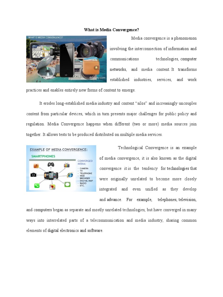 What Is Media Convergence | PDF