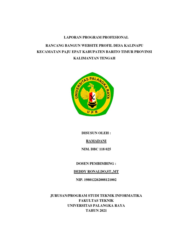 Laporan Uts Program Propesional Ramadani Dbc118089 | PDF