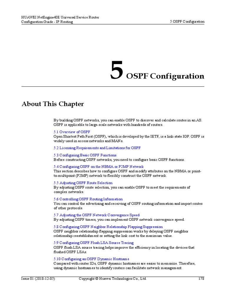 01-05 OSPF Configuration | PDF | Computer Network | Routing