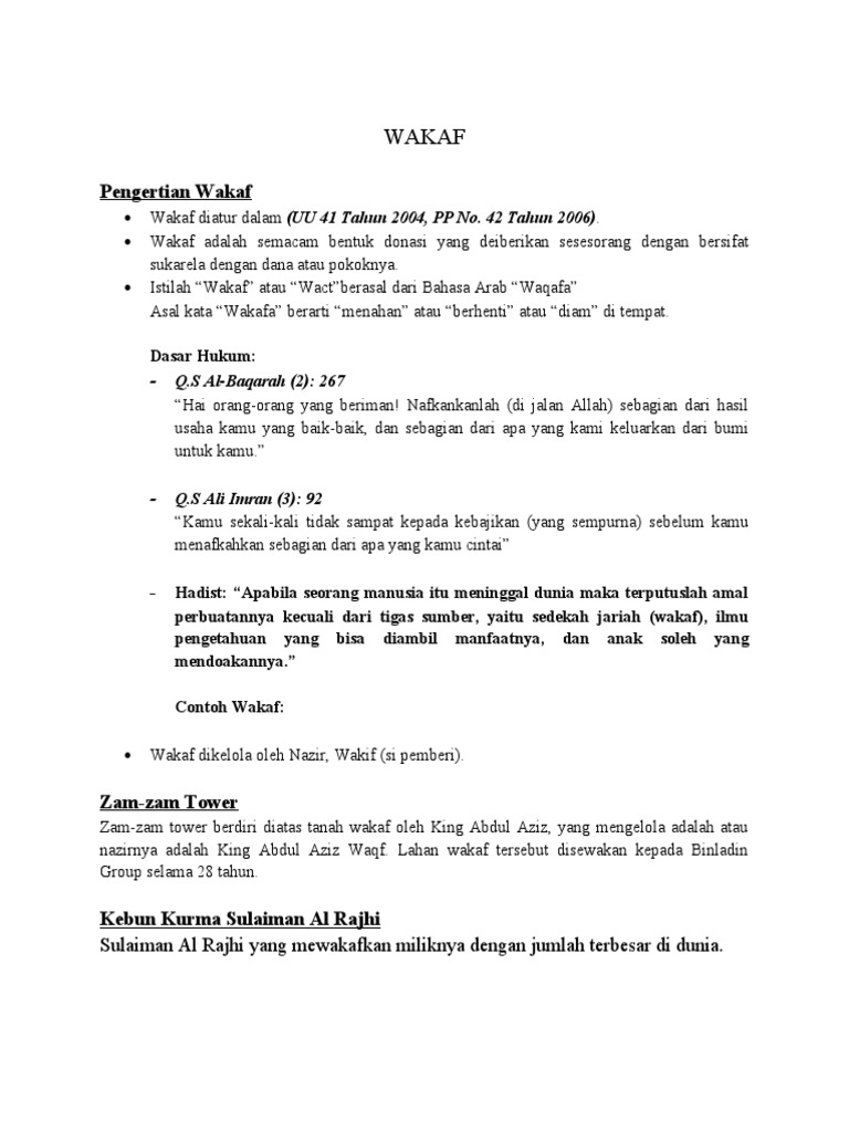 WAKAF | PDF