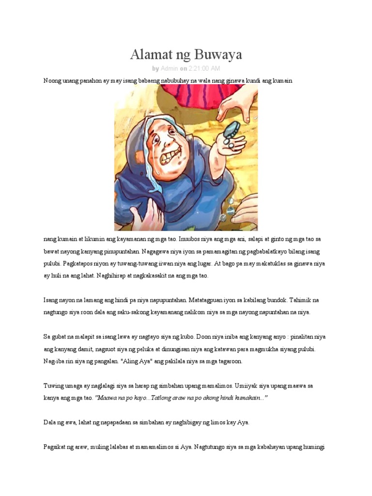 Alamat NG Buwaya | PDF