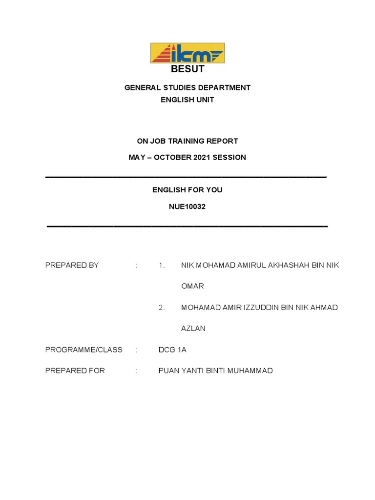 Nestlé Malaysia Internship Report 2021 | PDF | Job Hunting | Internship