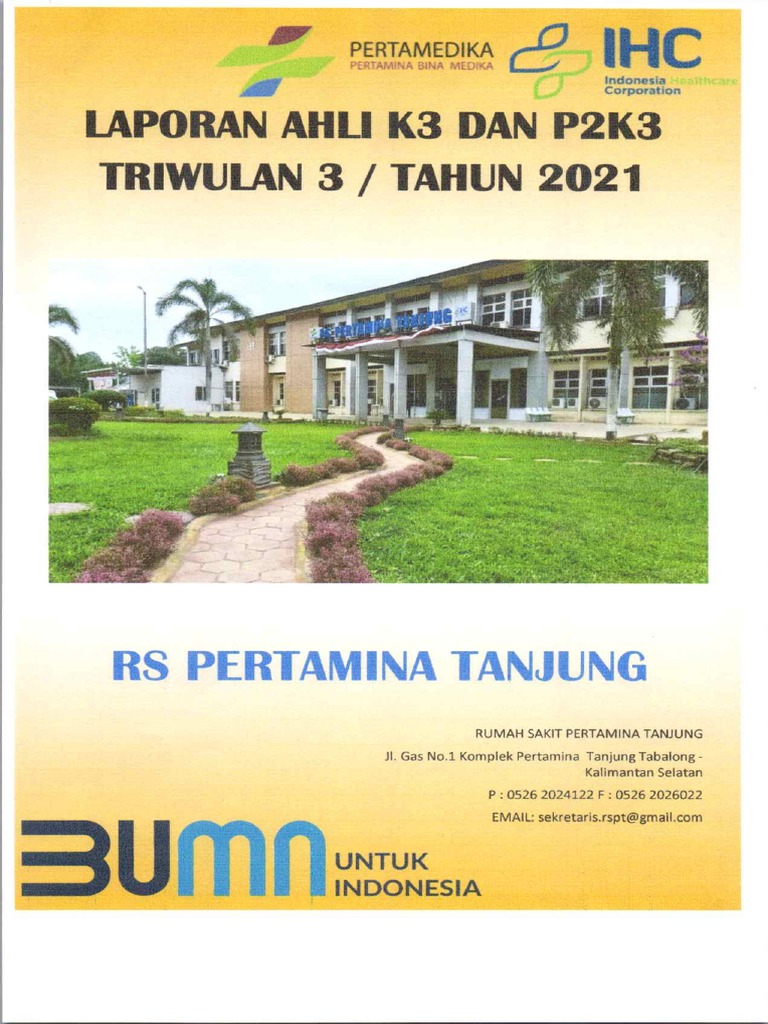 Laporan Ahli k3 Dan p2k3 TW 3 2021 | PDF