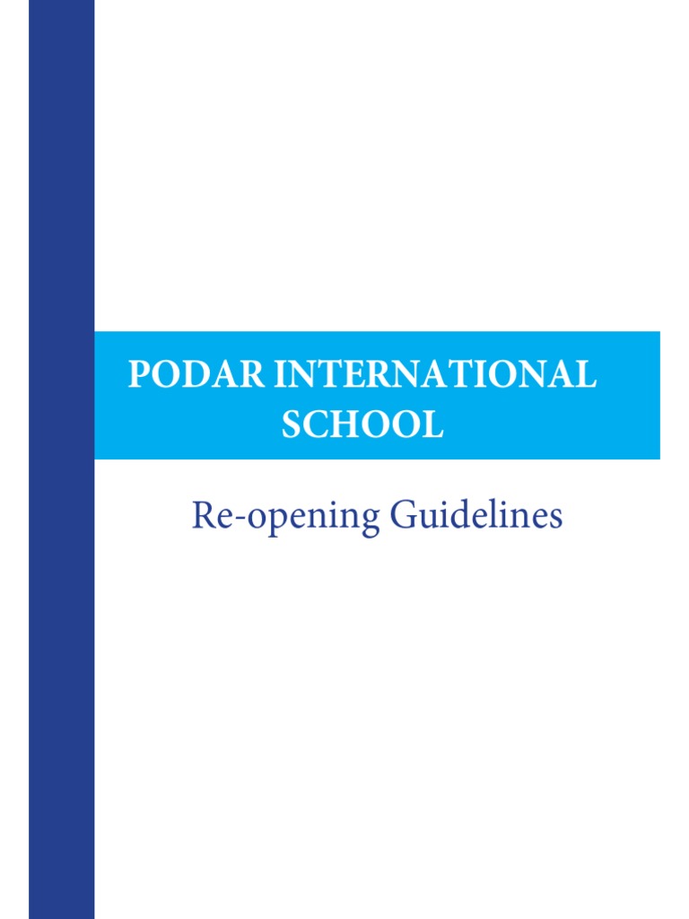 School Reopening Safety Guide | PDF | Schools | Teachers