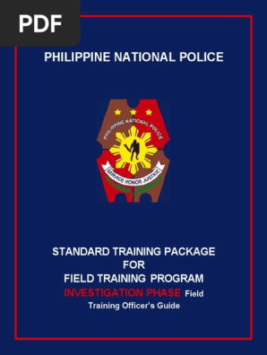 Philippine National Police Pnp Investigation Officers Basic Course