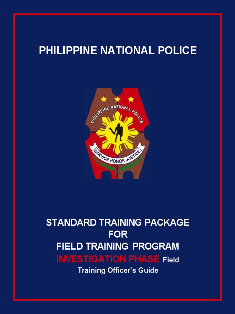 PNP-Field Training Officers Guide - Investigation | PDF | Police ...