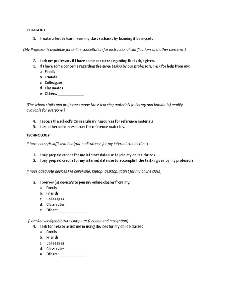 Coping Mechanisms for Online Class Stress | PDF | Educational ...