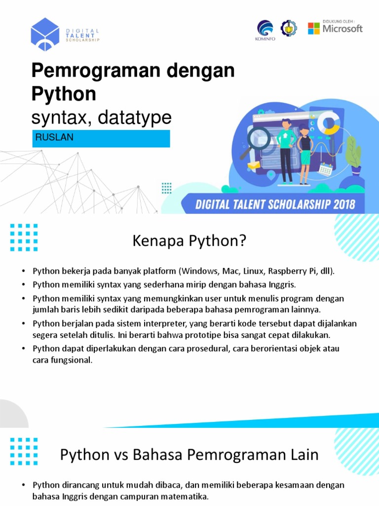Pertemuan 1 Python | PDF