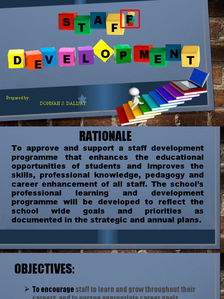 Staff Development Report | PDF | Mentorship | Teachers