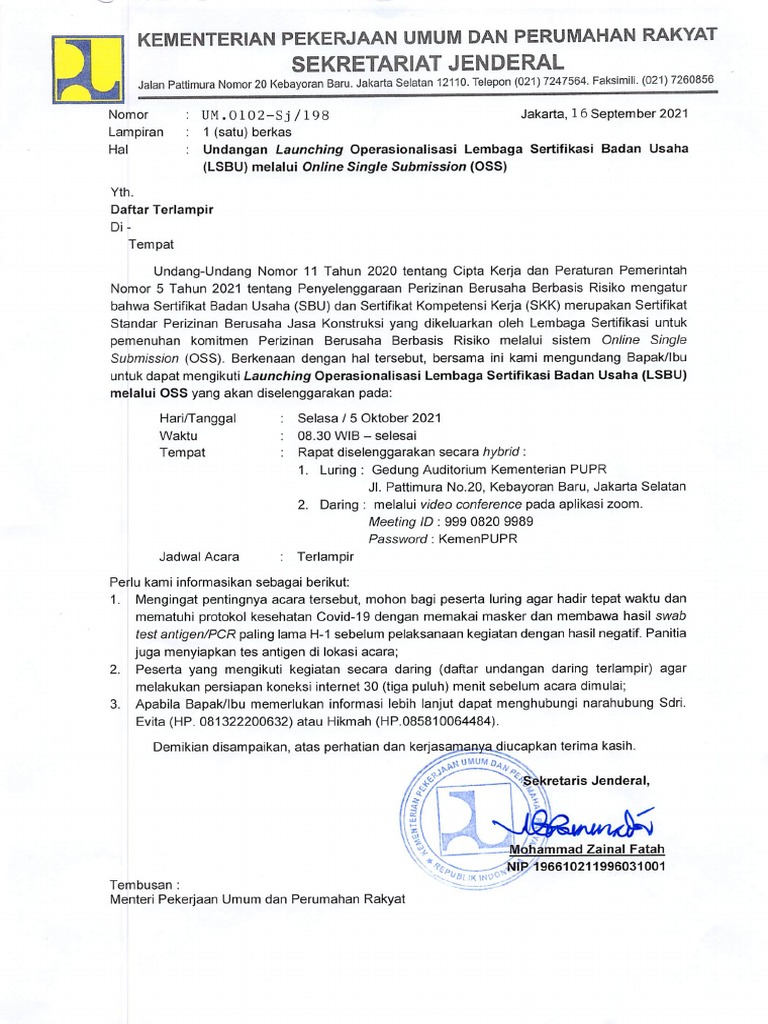 Launching Operaaasinalisasi LSBU | PDF