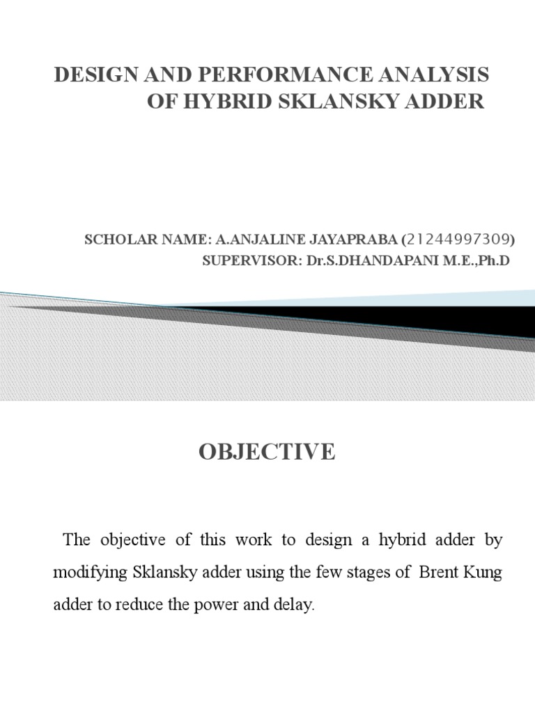 Design and Analysis of Brent Kung Adder Using | PDF | Electrical Engineering | Computing