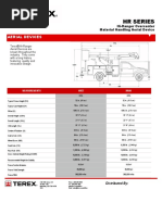 Especificaciones Terex Hi - Ranger | PDF | Crane (Machine) | Vehicles