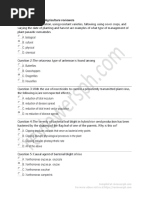 Multiple Choice Questions Class 5 Science | PDF | Seed | Bacteria
